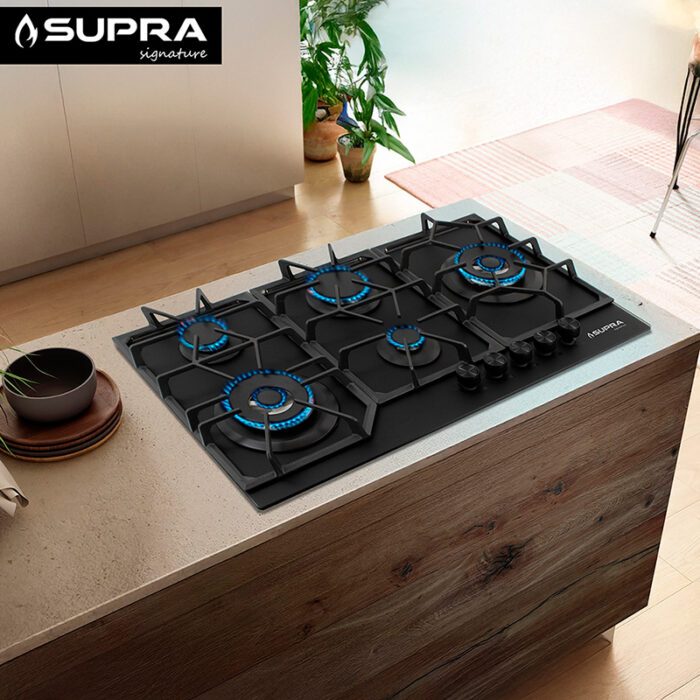 Parrilla de gas SPYDER 87 empotrable de 5 quemadores de cristal ...