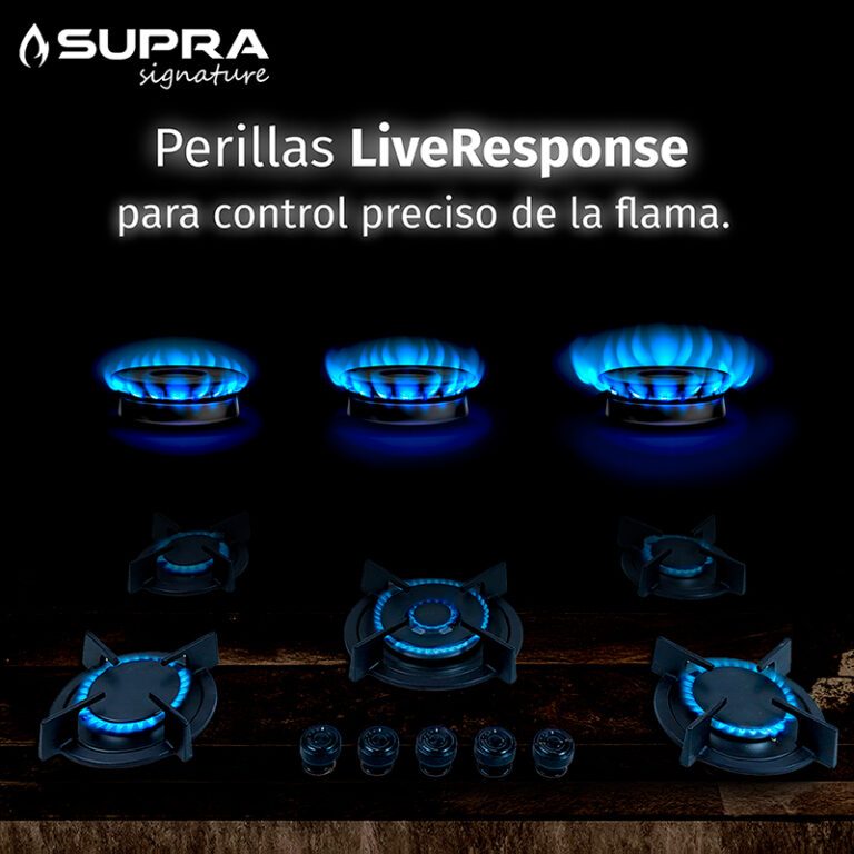 Parrilla de gas OASIS de submontar de 5 quemadores SUPRA SIGNATURE