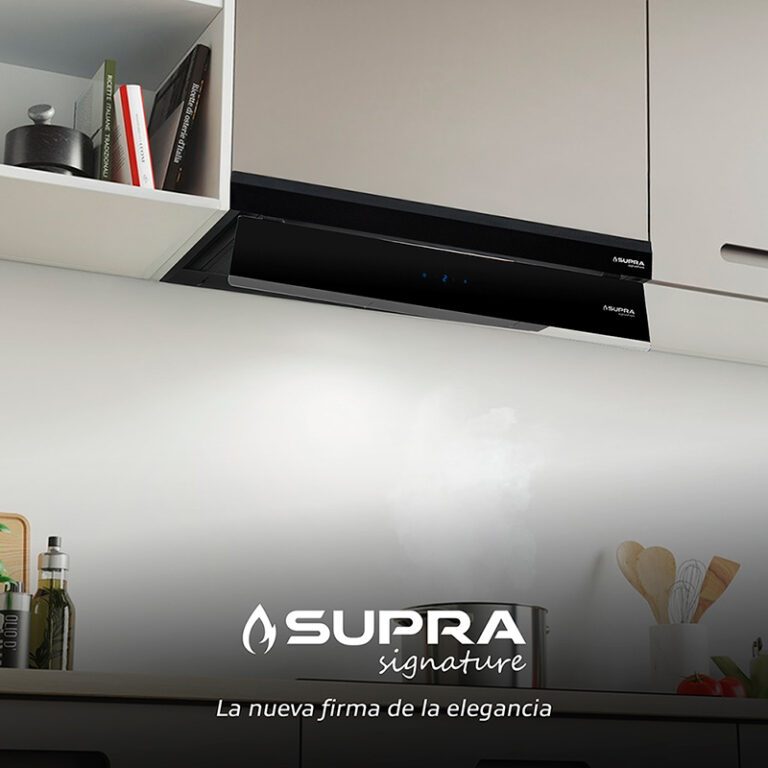 Campana extractora DARKFALL 90 de empotre, con panel de cristal color ...