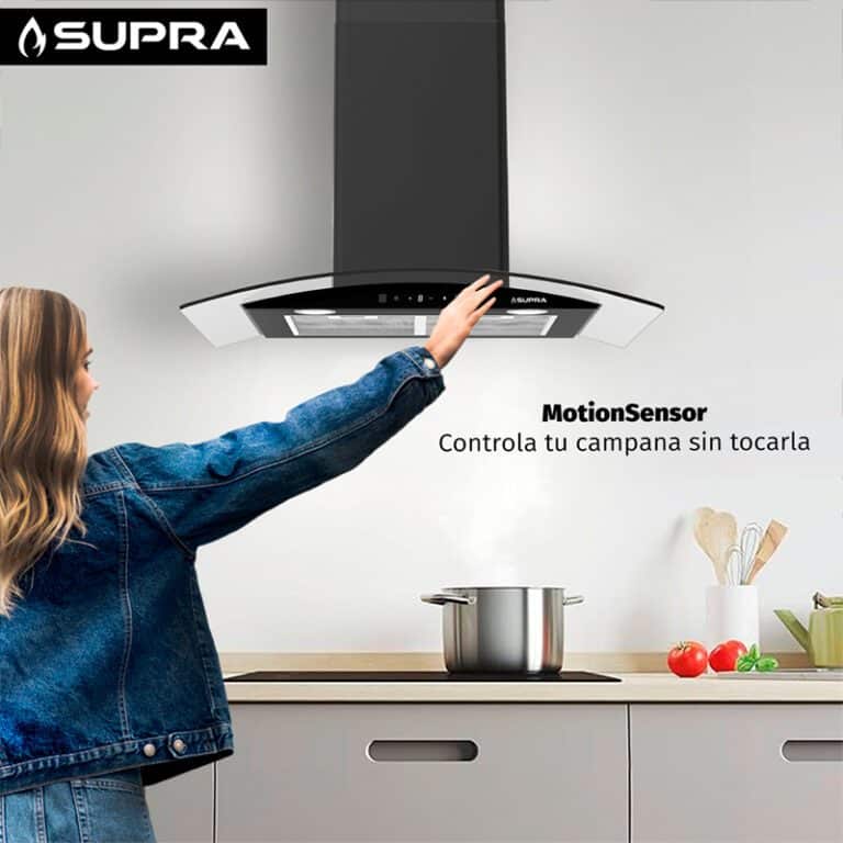 Campana extractora ELEGANCE-90 decorativa de pared acero color negro ...