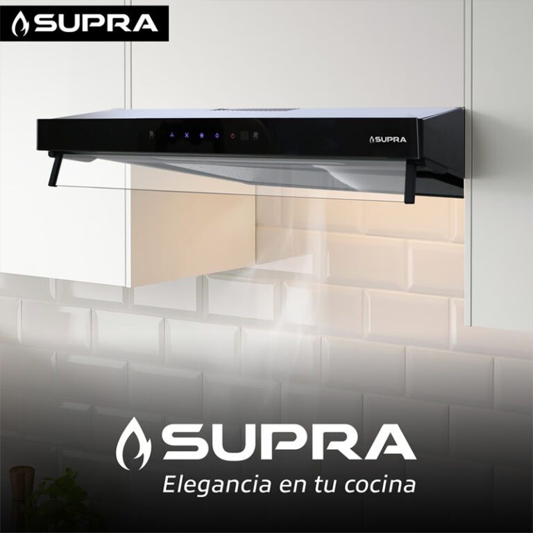 Campana extractora NINA-76 empotrable slim de acero color negro con ...
